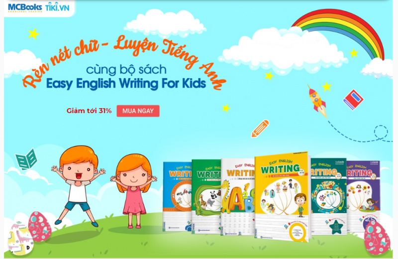 Easy English writing for kids - Rèn nét chữ, luyện tiếng Anh
